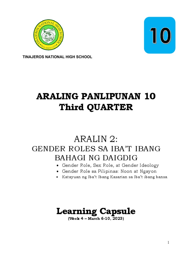 G10 - LEARNING CAPSULE 2 - 3rd QUARTER | PDF