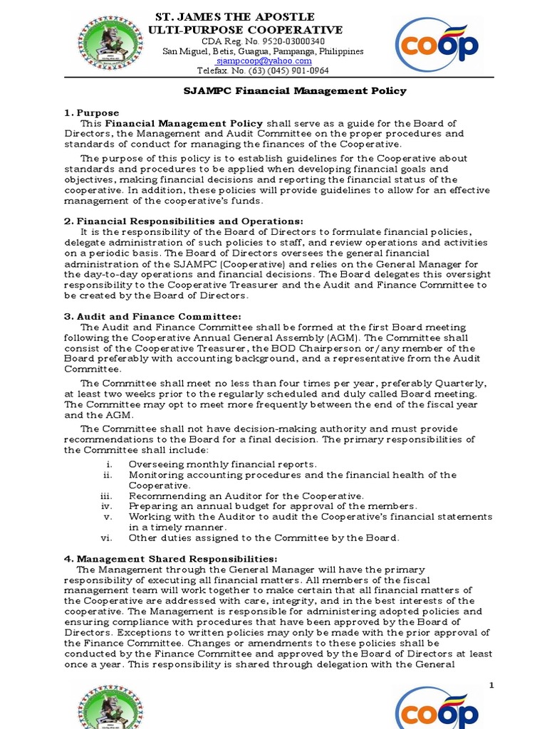 Financial Management Policy | PDF | Accrual | Accounting