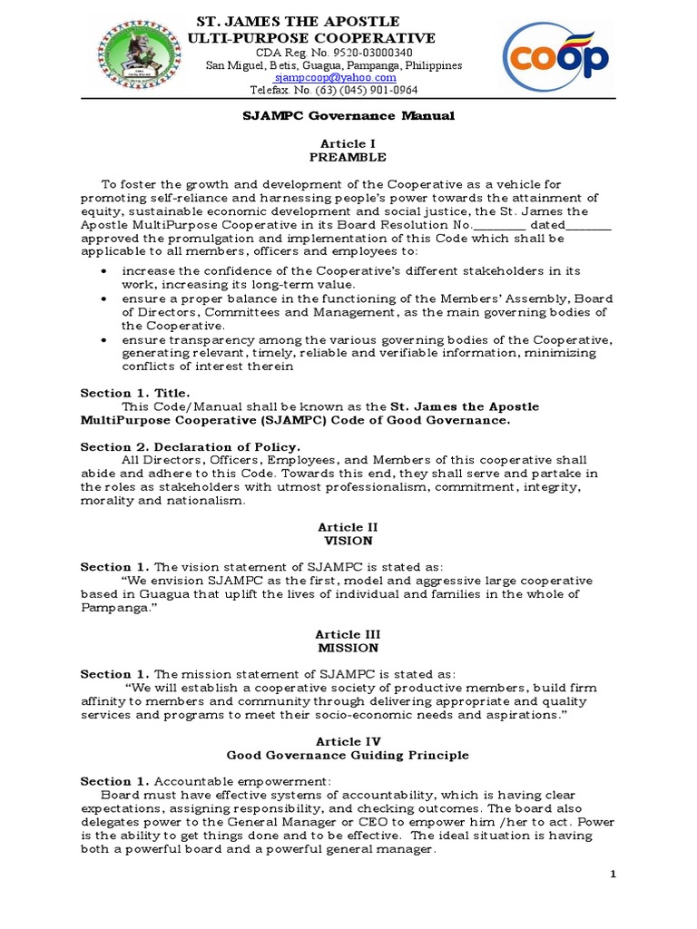 Governance Manual Policy | PDF | Internal Control | Board Of Directors
