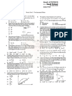 2D Kinematics Practice Questions and Answers | PDF | Applied And ...