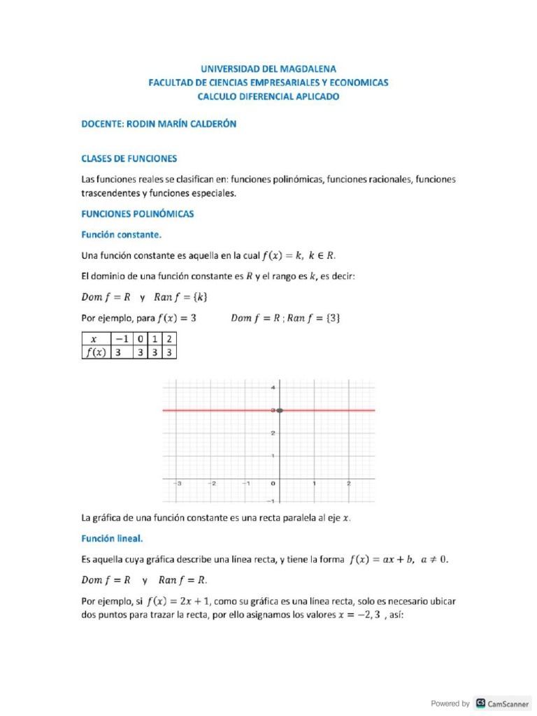 Clases de Funciones | PDF