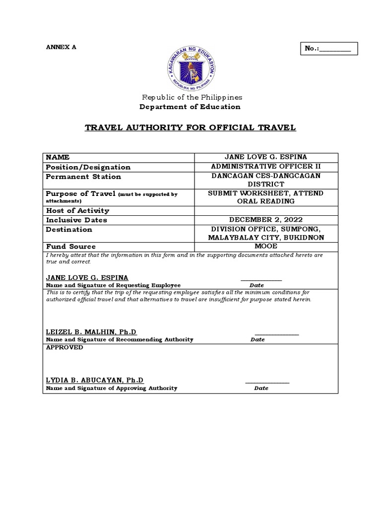 New Travel Order | Download Free PDF | Government
