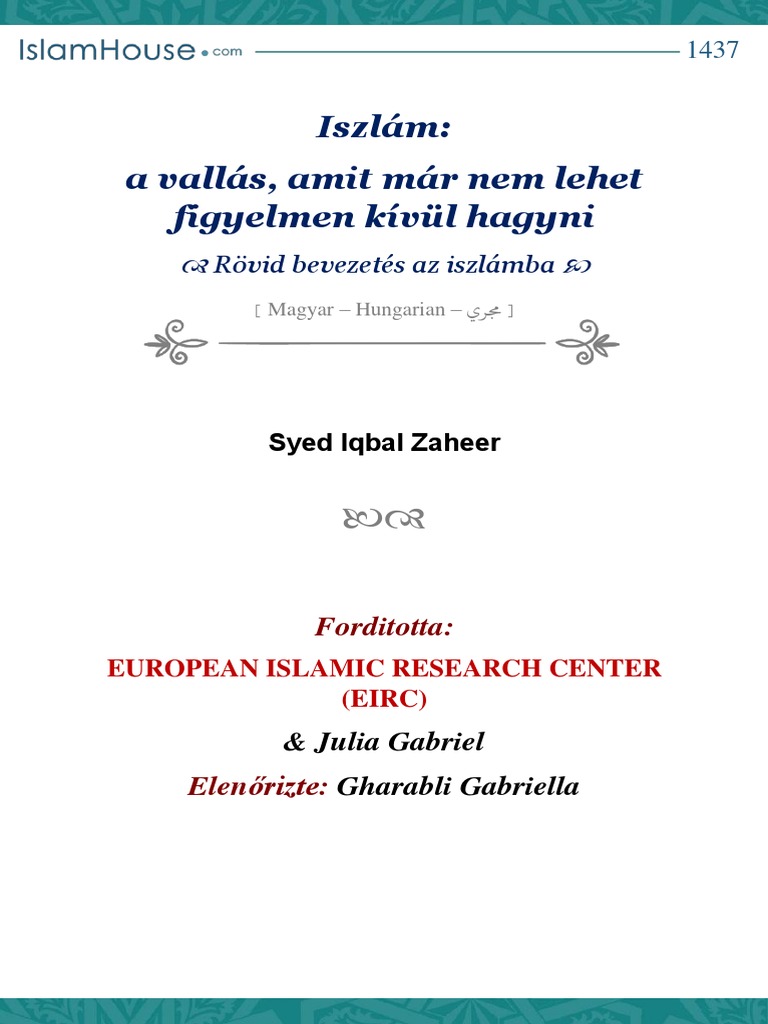 Iszlám: A Vallás, Amit Már Nem Lehet Figyelmen Kívül Hagyni | PDF