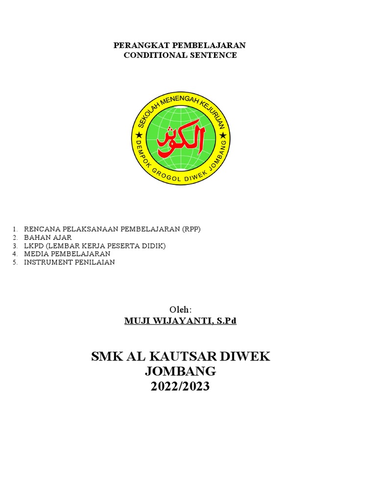 RPP Conditional Sentence | PDF | Karier & Perkembangan