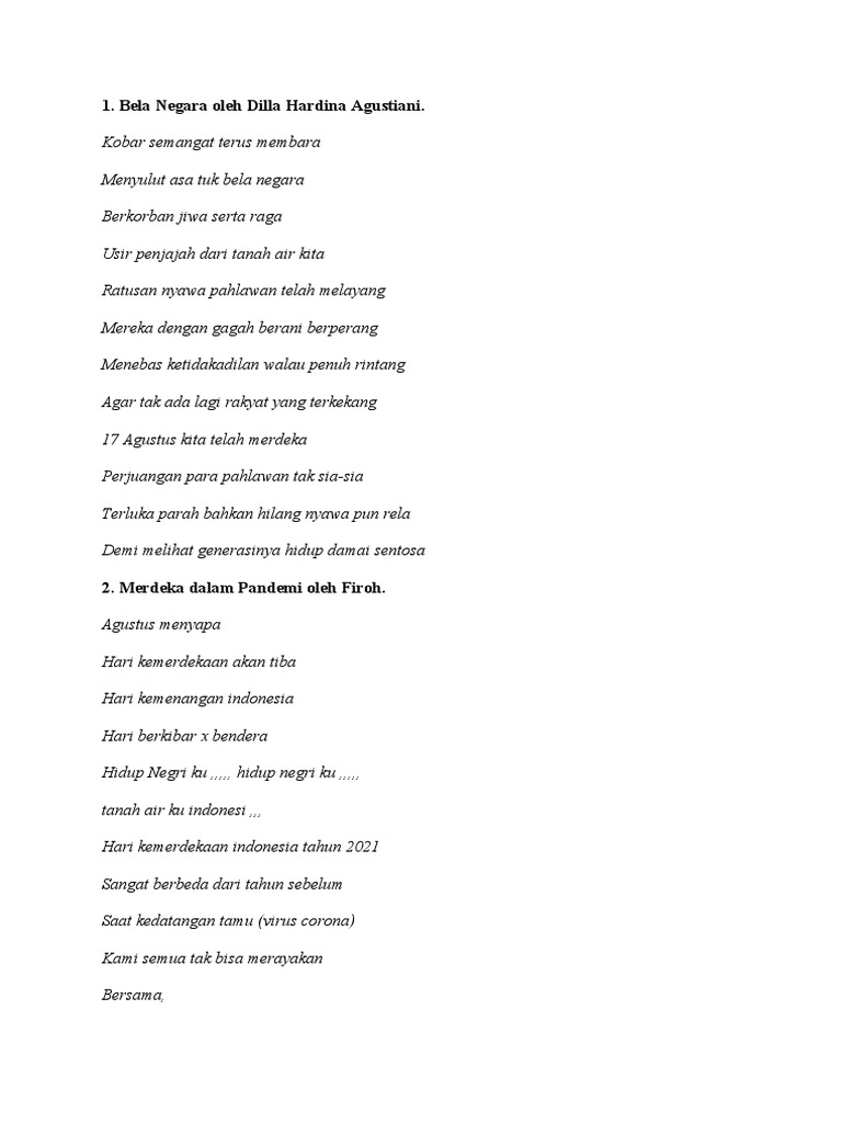 Contoh Puisi | PDF | Perjalanan