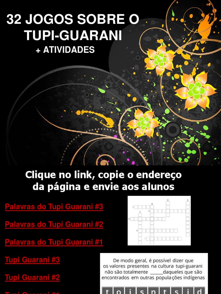 32 Jogos Sobre o Tupi-Guarani-1 | PDF