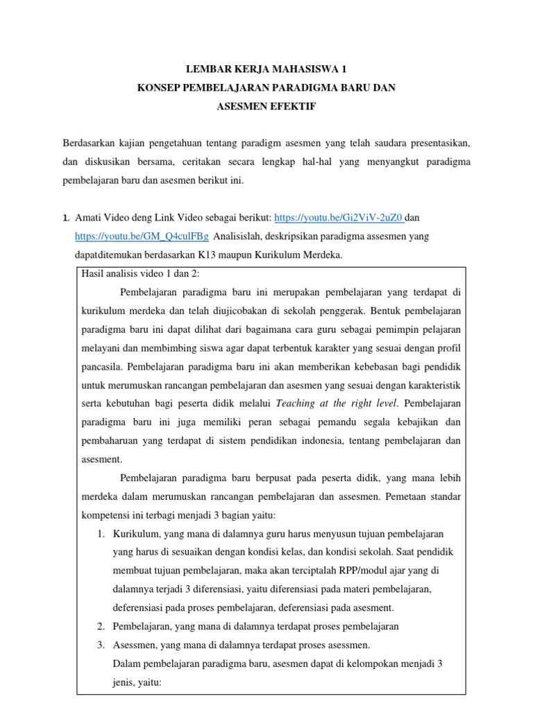 Pembahasan Soal Asessment | PDF