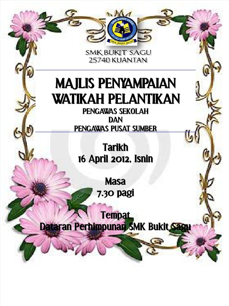 Dokumen - Tips - Buku Program Majlis Penyampaian Watikah Pelantikan ... Dokumen - Tips - Buku Program Majlis Penyampaian Watikah Pelantikan ...