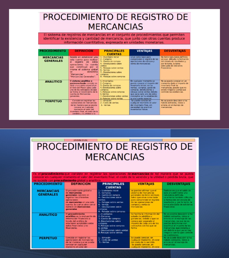 3.1 Sistemas de Registros de Mercancias | PDF