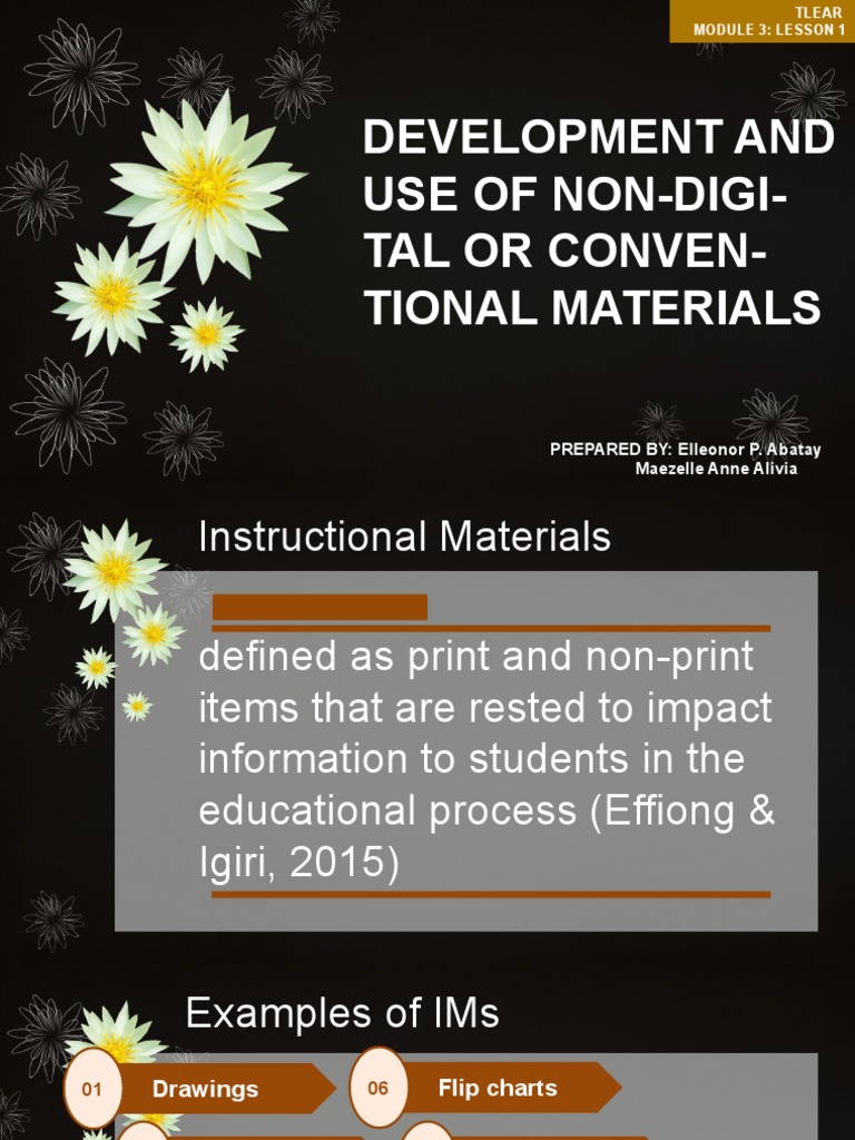 TLEAR Module 3 Lesson 1 | PDF | Teachers | Typography