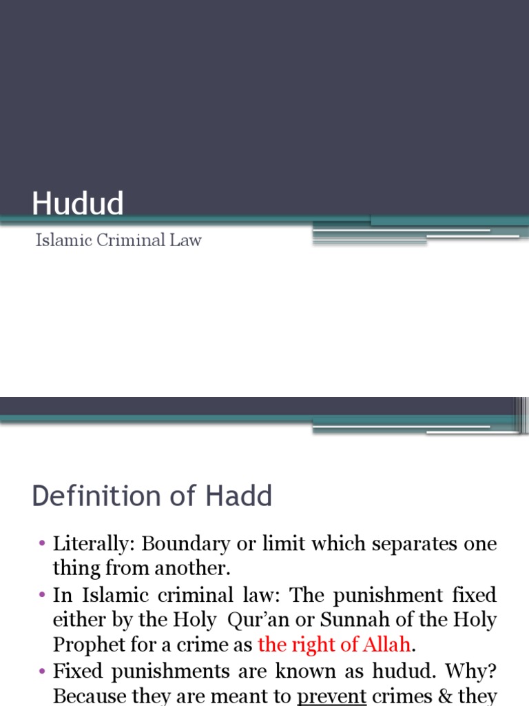 Hudud & Crimes | PDF | Rape | Sharia