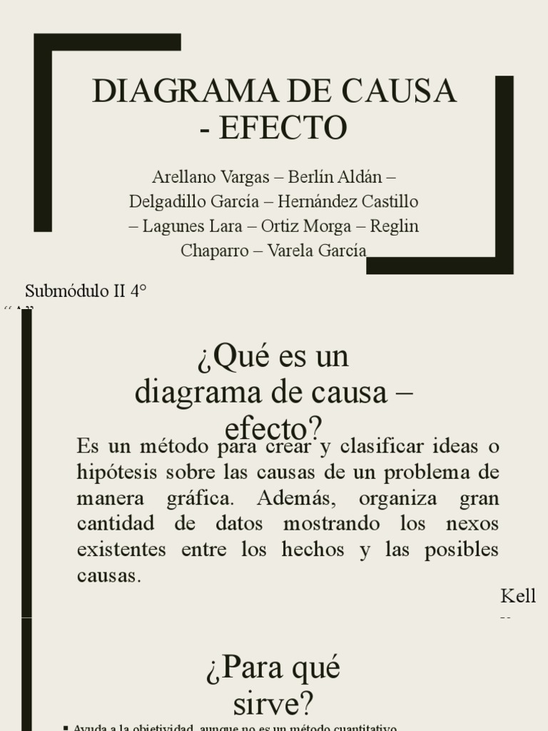 Diagrama de Causa-Efecto: Guía Práctica | PDF | Ciencia cognitiva
