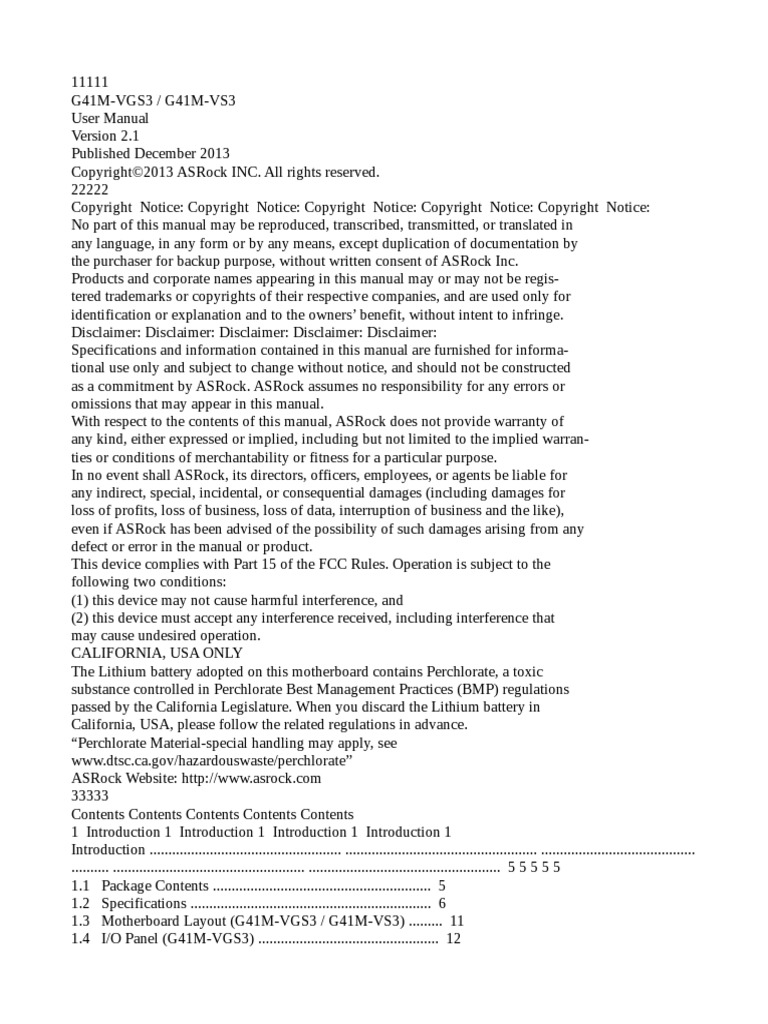 Asrock G41M-VS3 | PDF | Bios | Computer Engineering