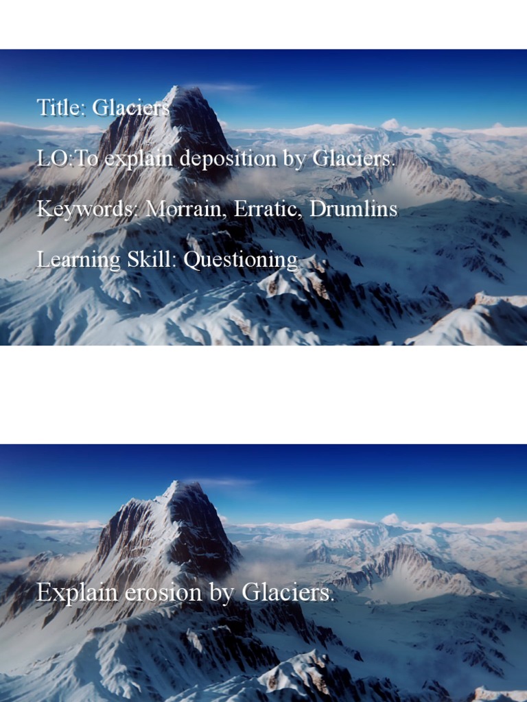 Glacial Deposition Explained | PDF