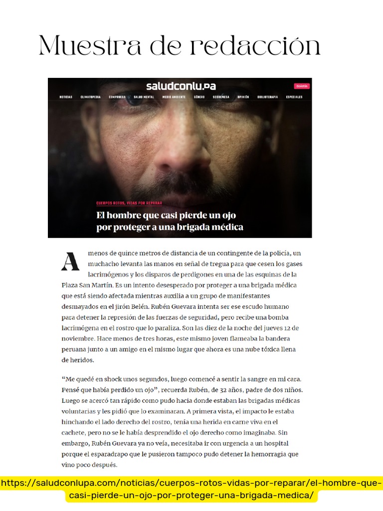 Muestra Redacción | PDF