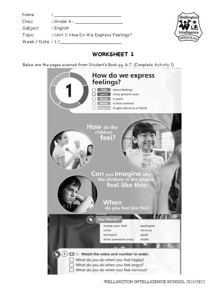 G4 English WS 1-4 Week 1 | PDF