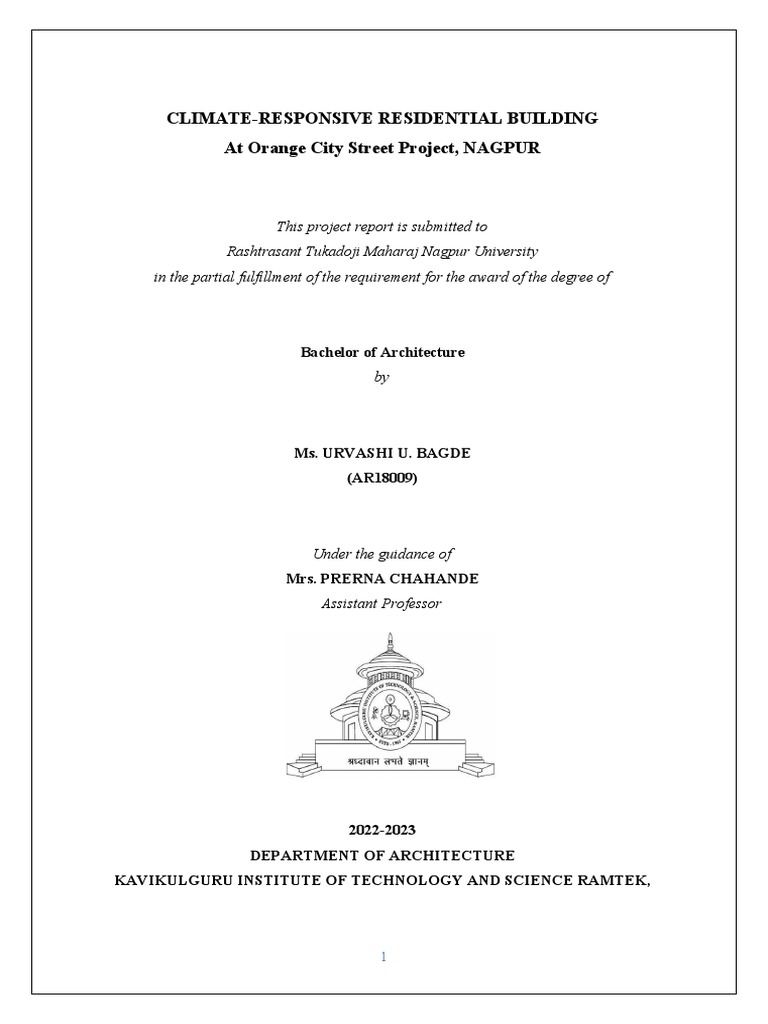 Climate Responsive Design in Nagpur | PDF | Building Insulation | Solar ...
