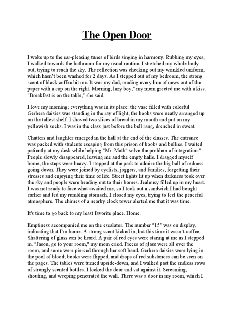 The Open Door | PDF | Art