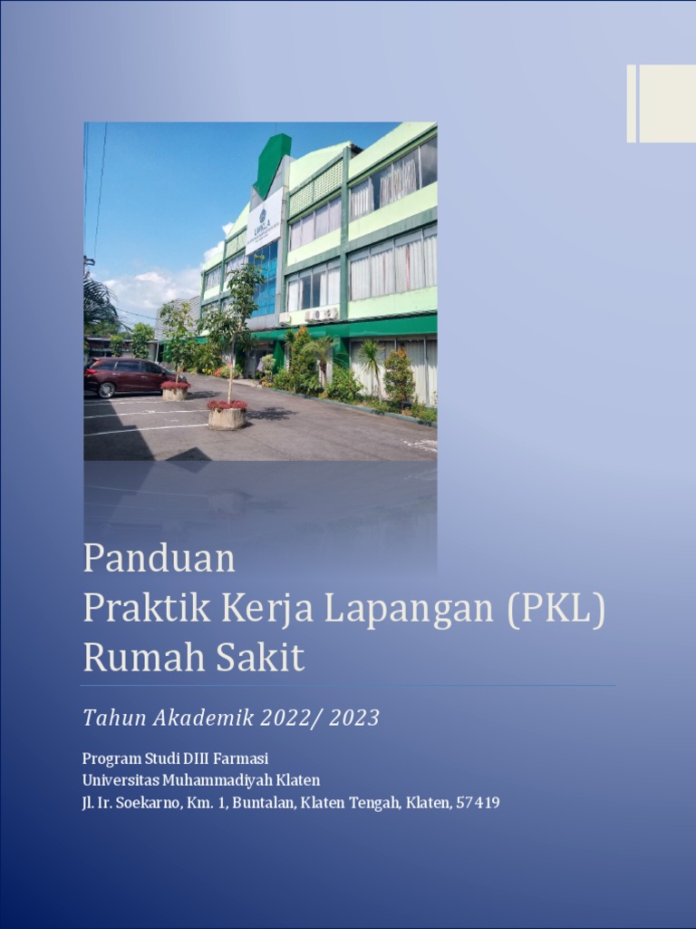 Panduan PKL Farmasi Rumah Sakit 2023 | PDF