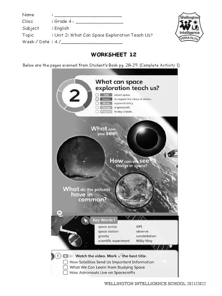 G4 English WS 12-15 Week 4 | PDF