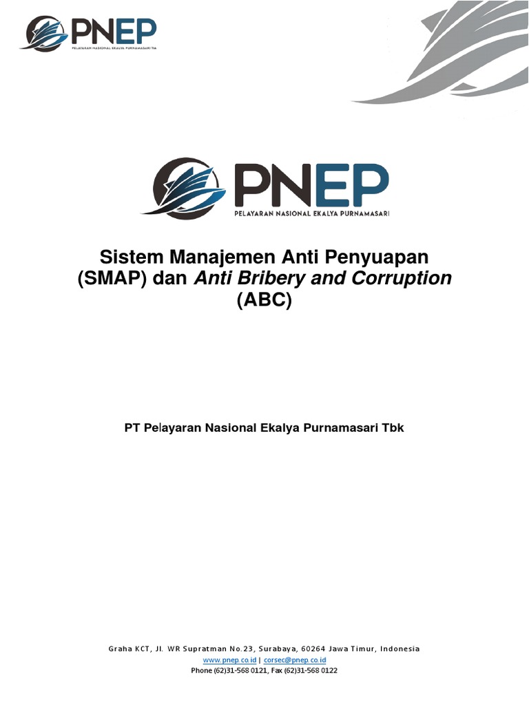 Sistem Manajemen Anti Penyuapan PNEP | PDF