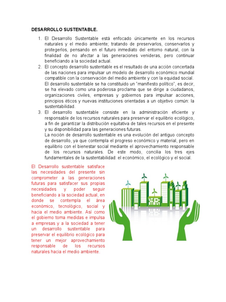 Desarrollo Sustentable Descargar Gratis Pdf Sustentabilidad