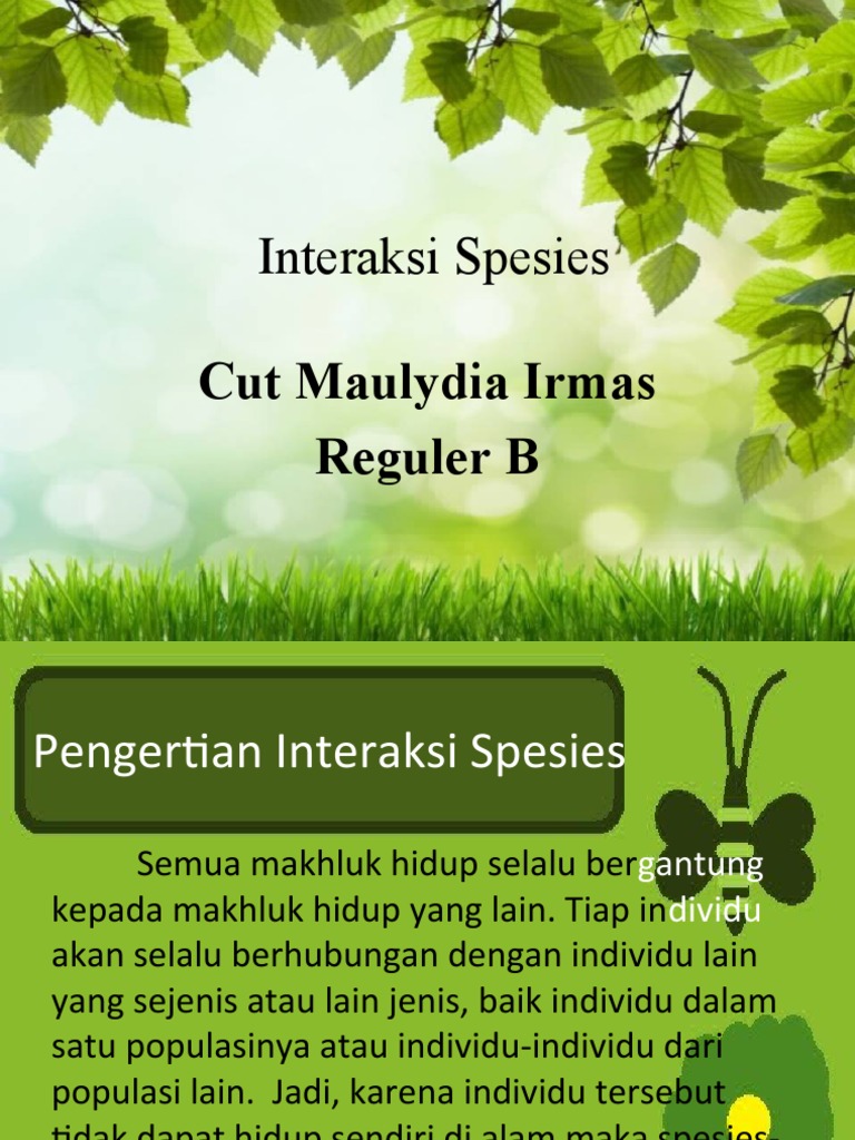 Dokumen - Tips Interaksi Spesies | PDF