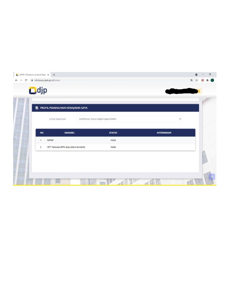 Contoh - KSWP - Valid Pajak | PDF