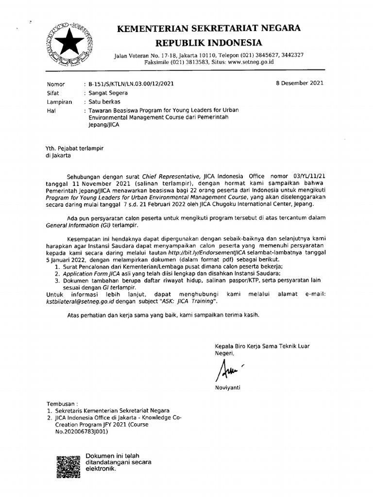 Beasiswa Program KCCP Japan | PDF