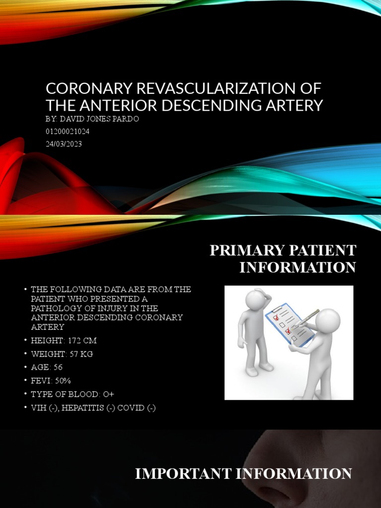 Coronary Revascularization of The Anterior Descending Artery | PDF ...