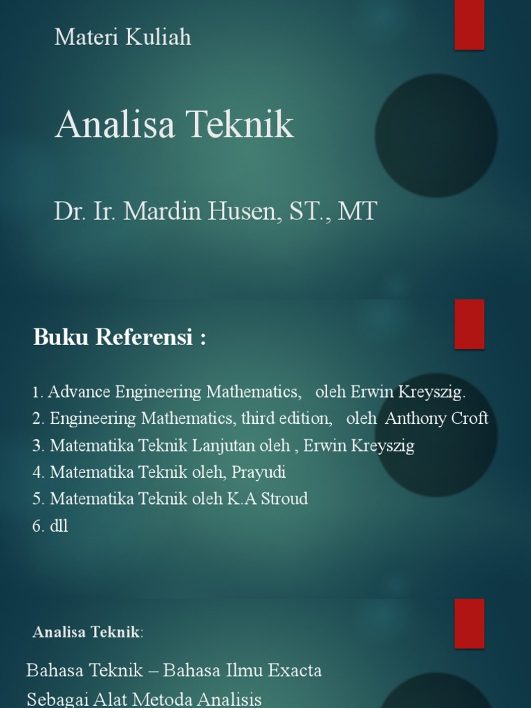 Matematika Teknik 1 - 2021 | PDF