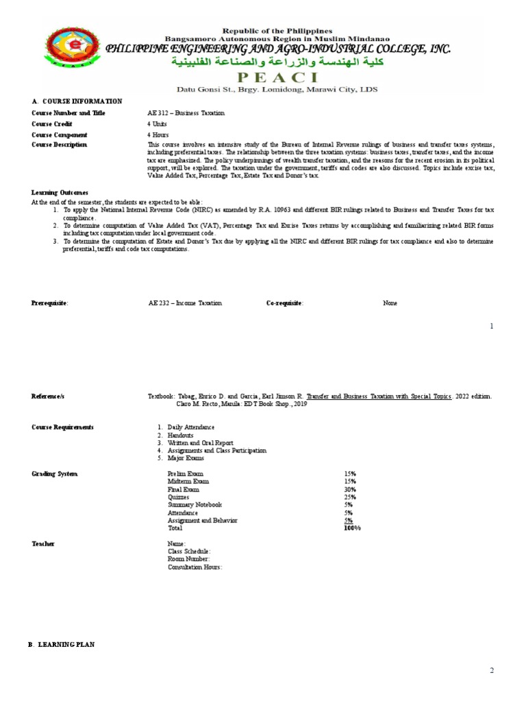 Business Tax | PDF | Value Added Tax | Taxes
