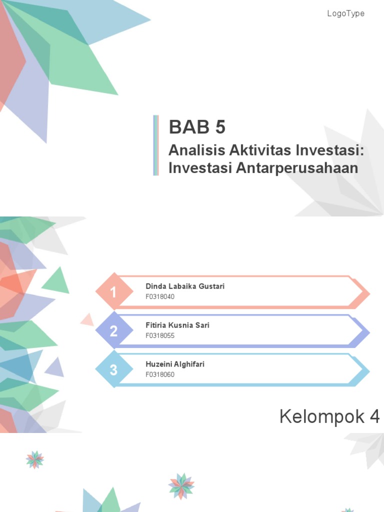 Kelompok 4 - Bab 5 Analisis Aktivitas Investasi Investasi Antar Perusahaan - Aik | PDF ...