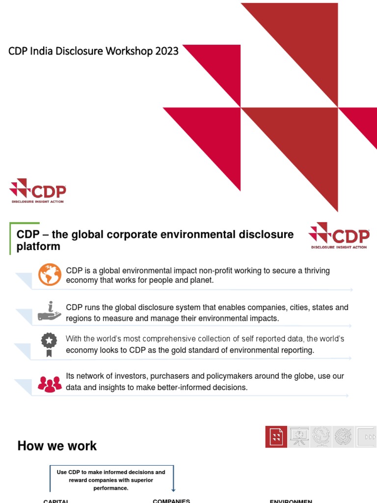 CDP India Disclosure | PDF | Electric Energy Consumption | Environment