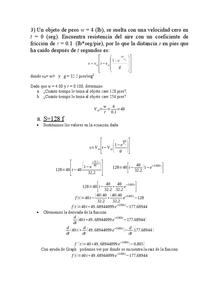Caso de Estudio (Metodo Newton-Raphson) | PDF | Análisis numérico ...