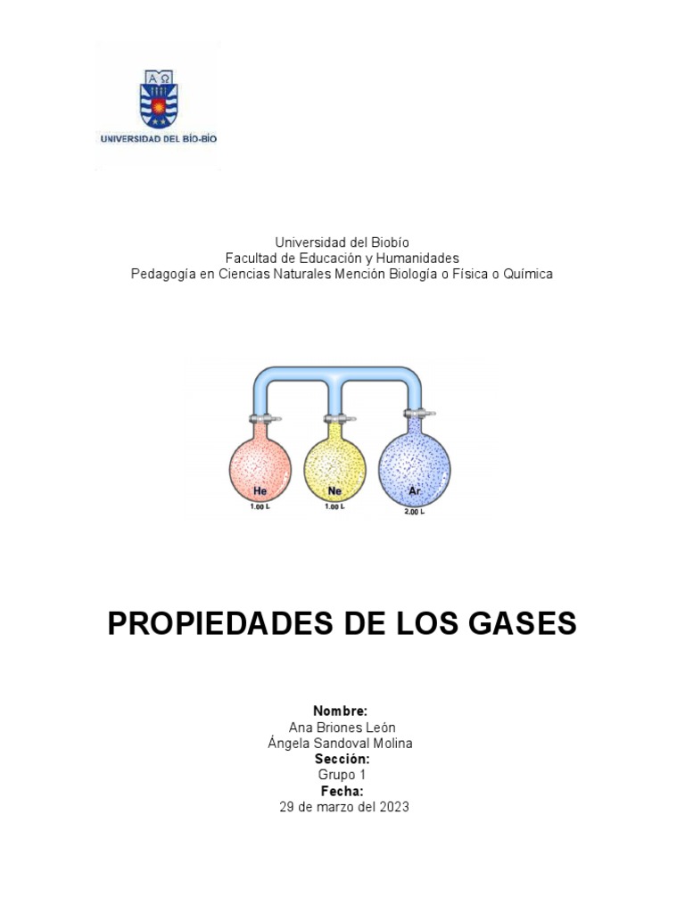 1 Informe Gases Lab | PDF | Gases | Importar