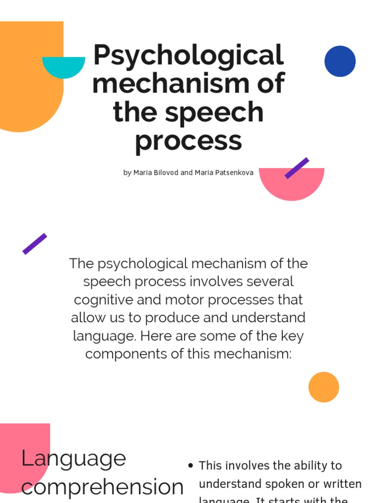 Speech Process: Psychological Mechanisms | PDF | Speech | Perception