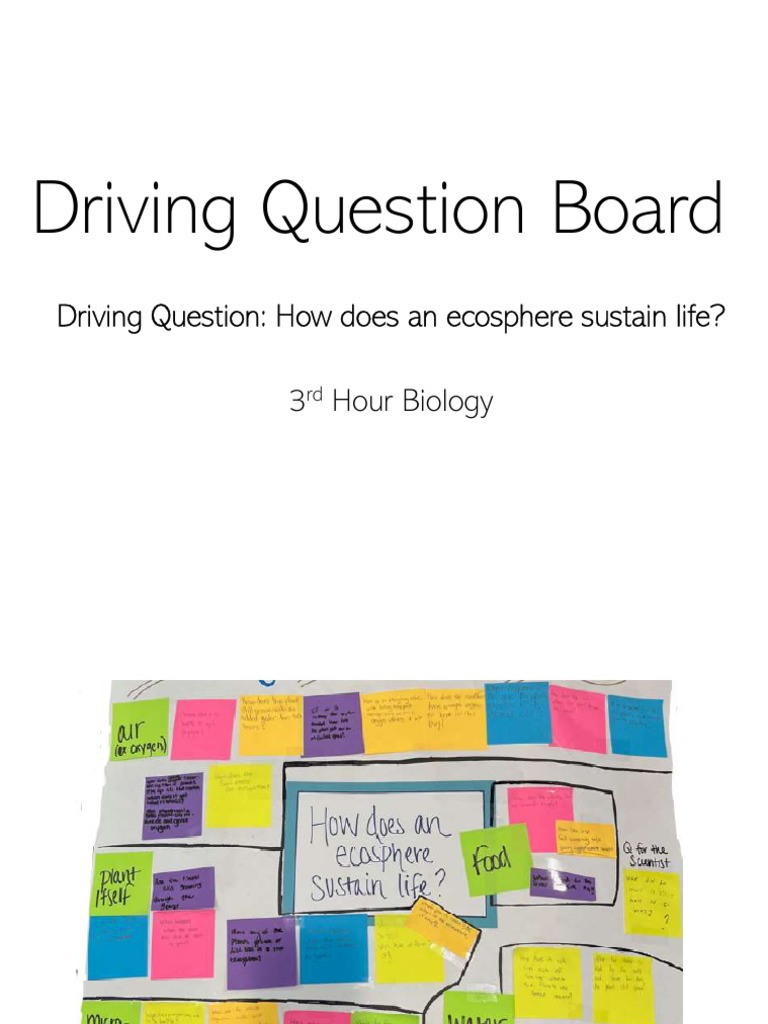 Driving Question Board Ecosphere | PDF