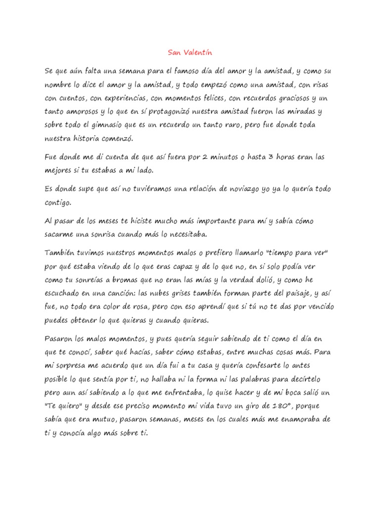 San Valentin | PDF | Amor
