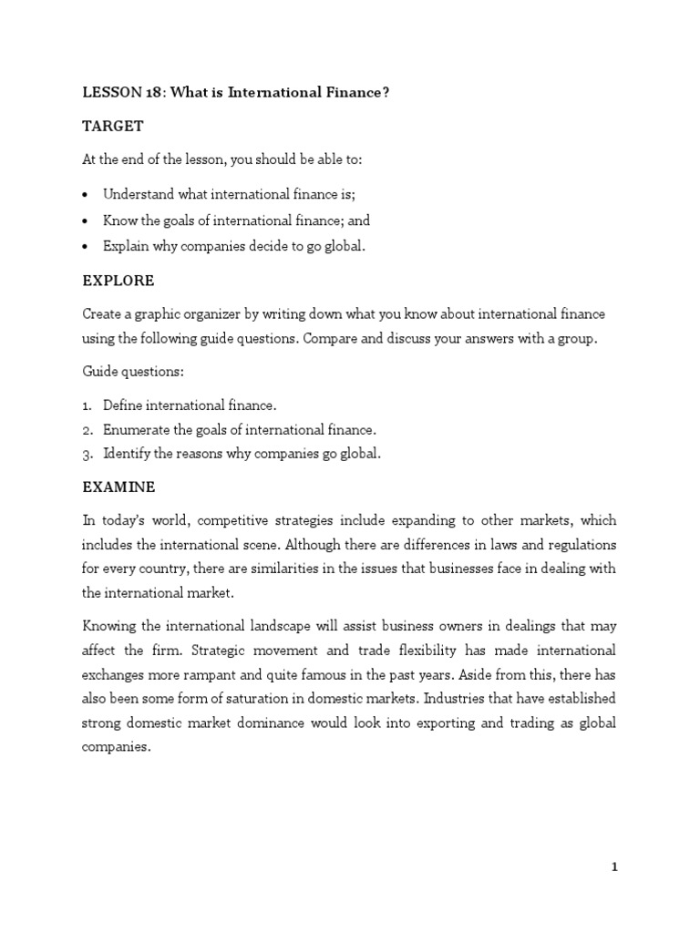 (EDITED) Lesson 18 | PDF | World Bank Group | International Development ...