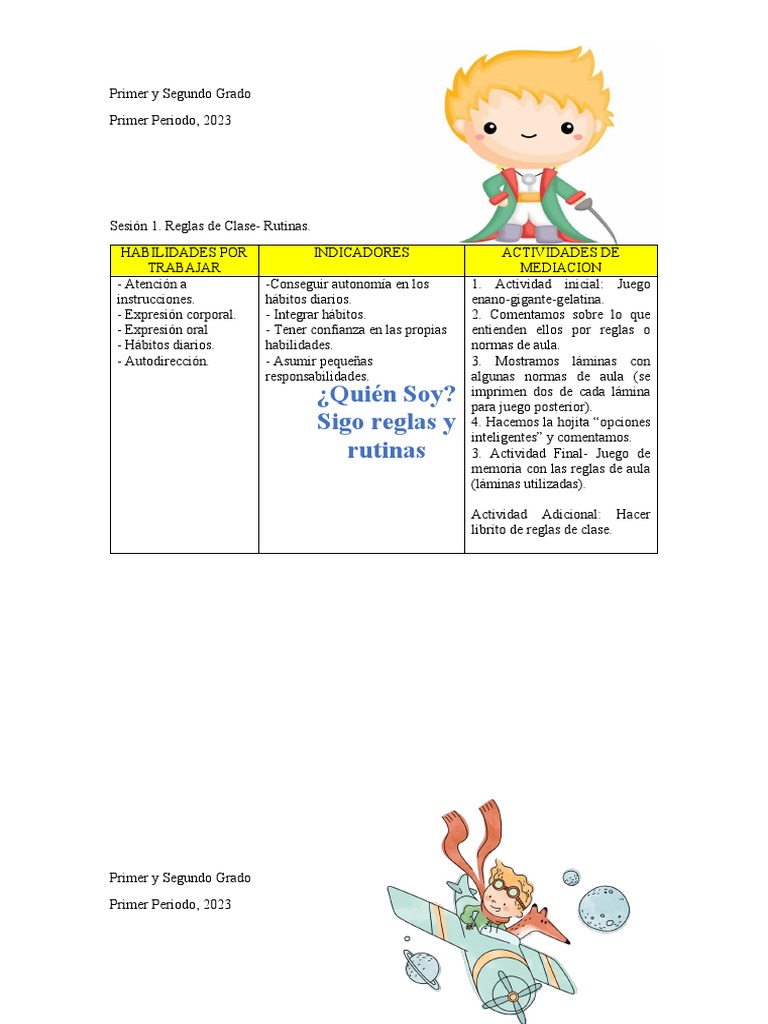 ¿Quién Soy? Sigo Reglas y Rutinas | PDF | Las emociones