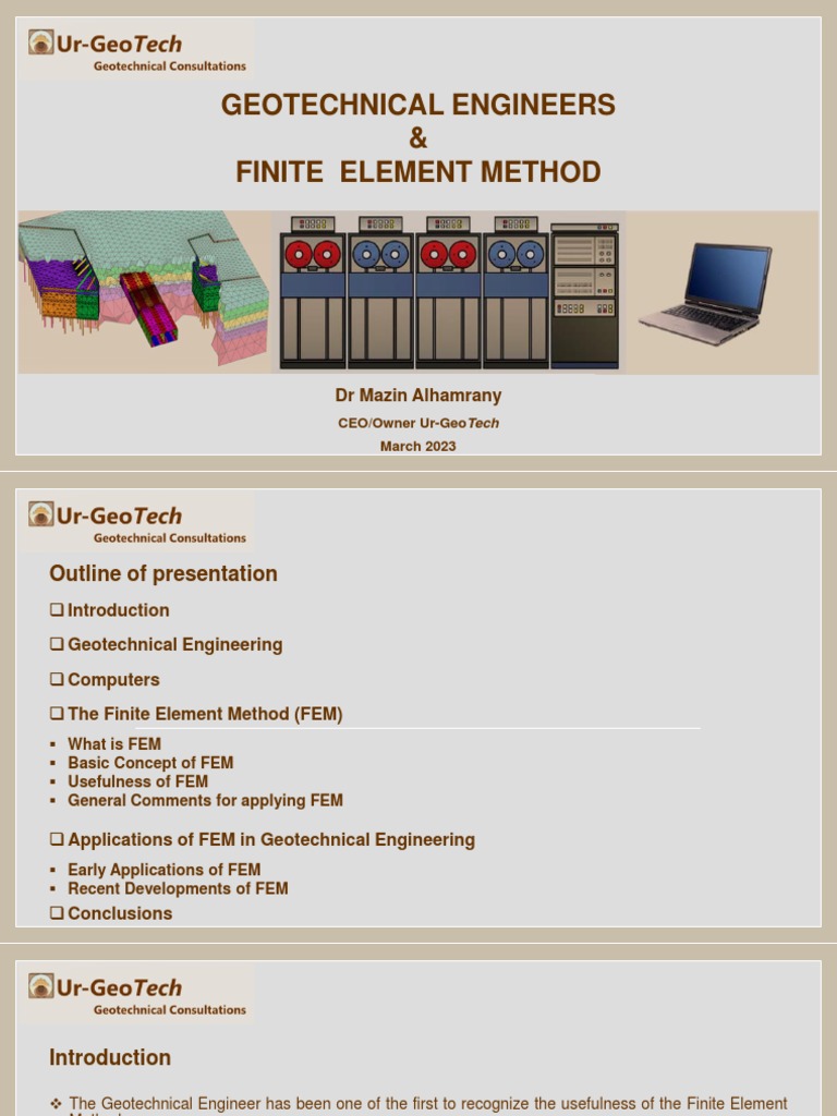 Geotechnical Engineer Requirements | PDF | Finite Element Method | Partial Differential Equation