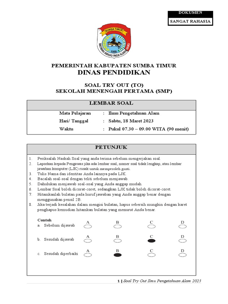 Master TO Mapel IPA TERPADU | PDF | Kajian Bahasa Asing | Sains ...