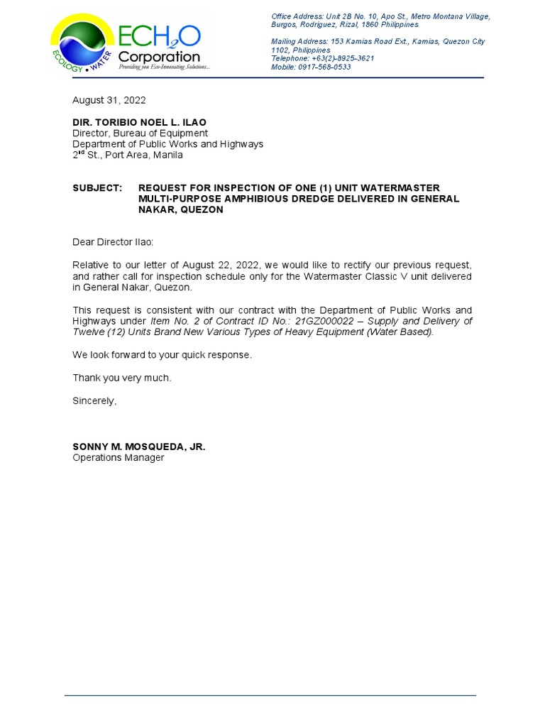 2022 Extension Letter BOE | PDF