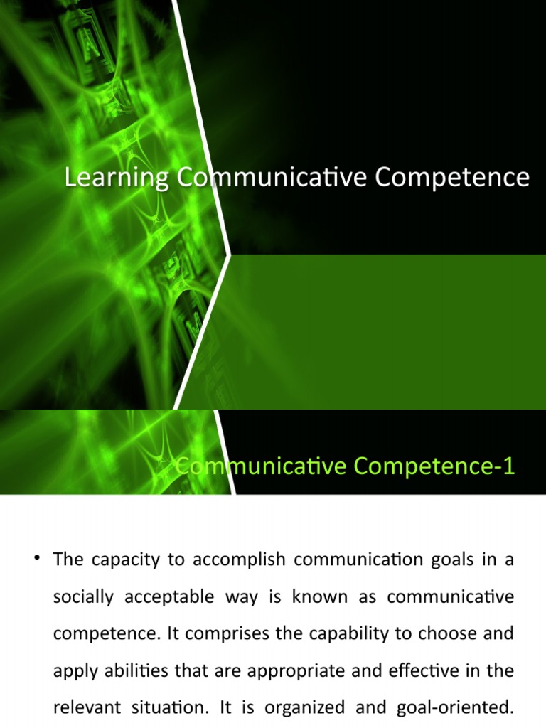 Learning Communicative Competence | PDF | Learning | Experience