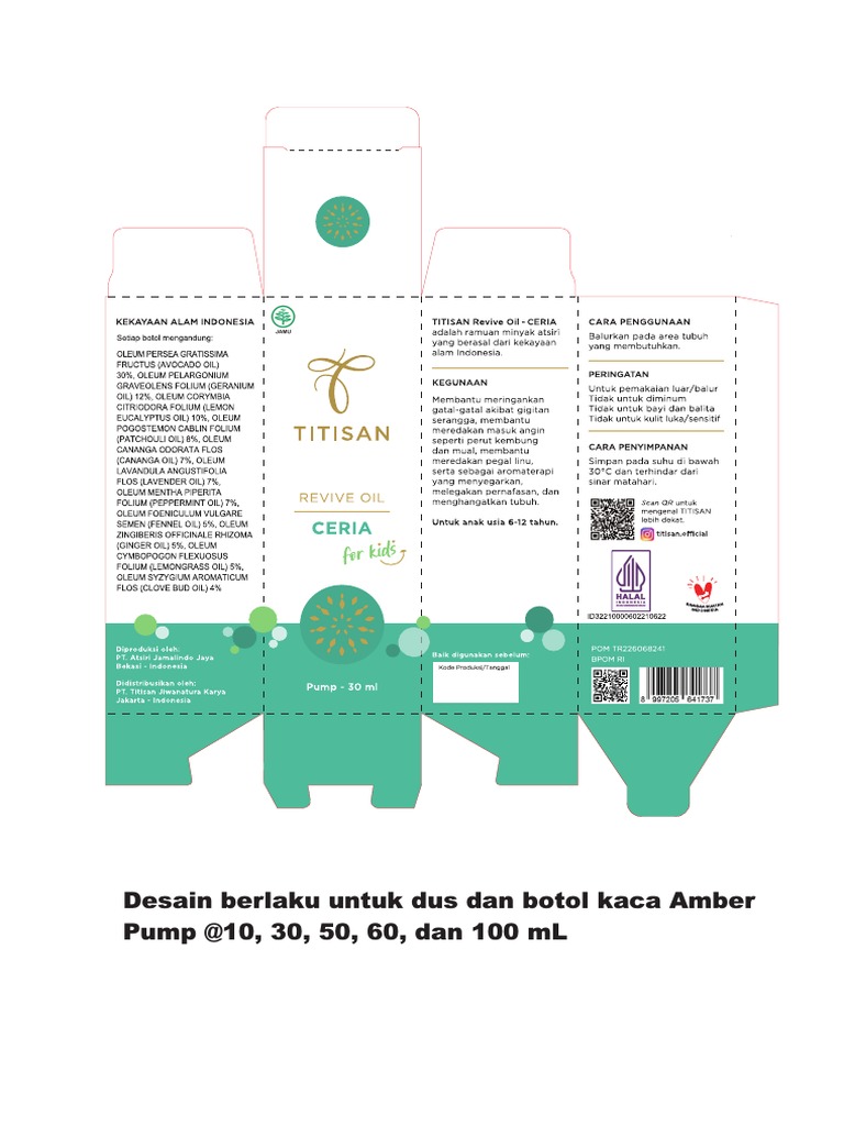 Contoh Desain Kemasan Pump Amber | PDF