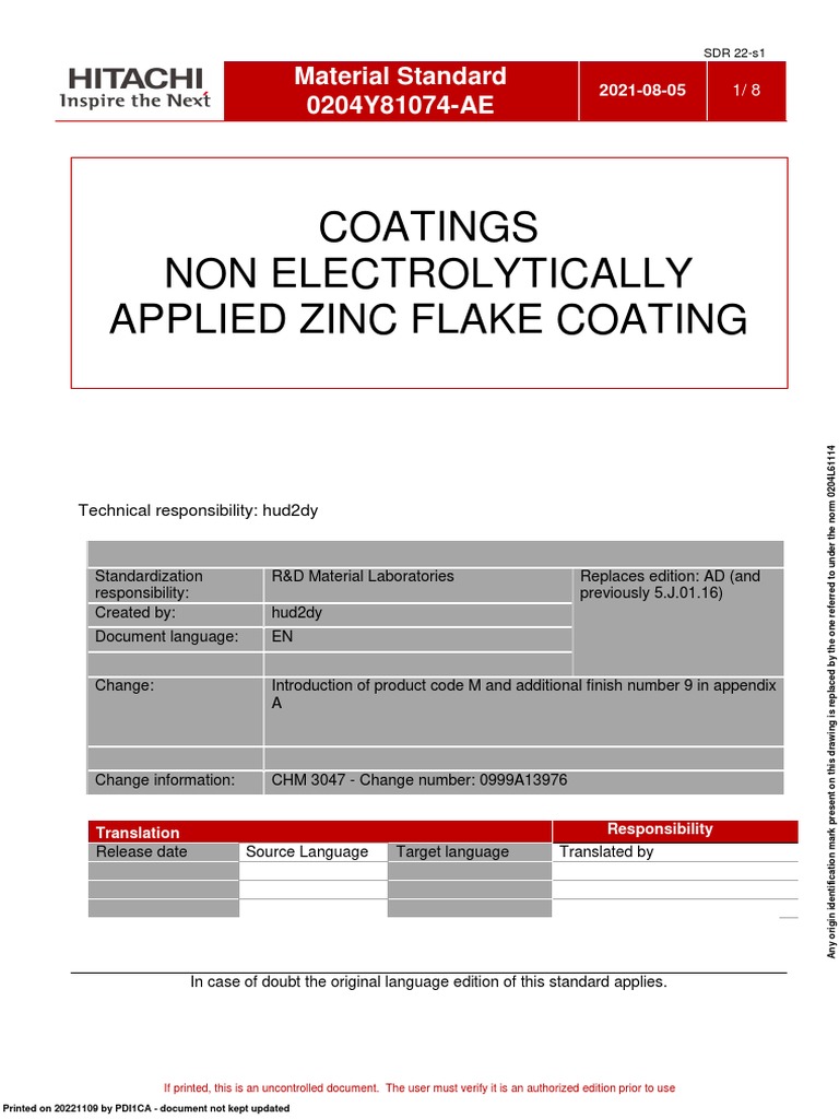 Non-Electrolytic Zinc Flake Coating Guide | PDF | Industrial Processes ...