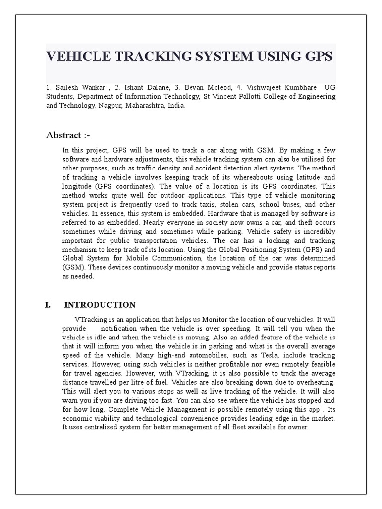 Research of vehicle tracking (VTracking App) | PDF | Vehicles | Login