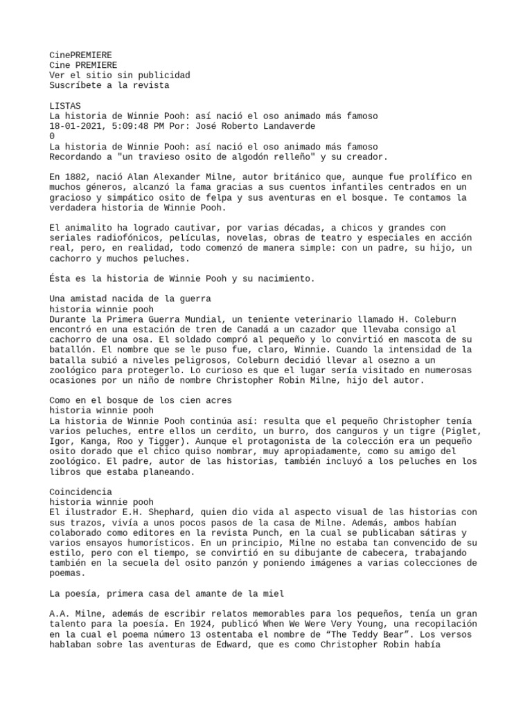 Winnie de Pooj | PDF | Winnie the Pooh