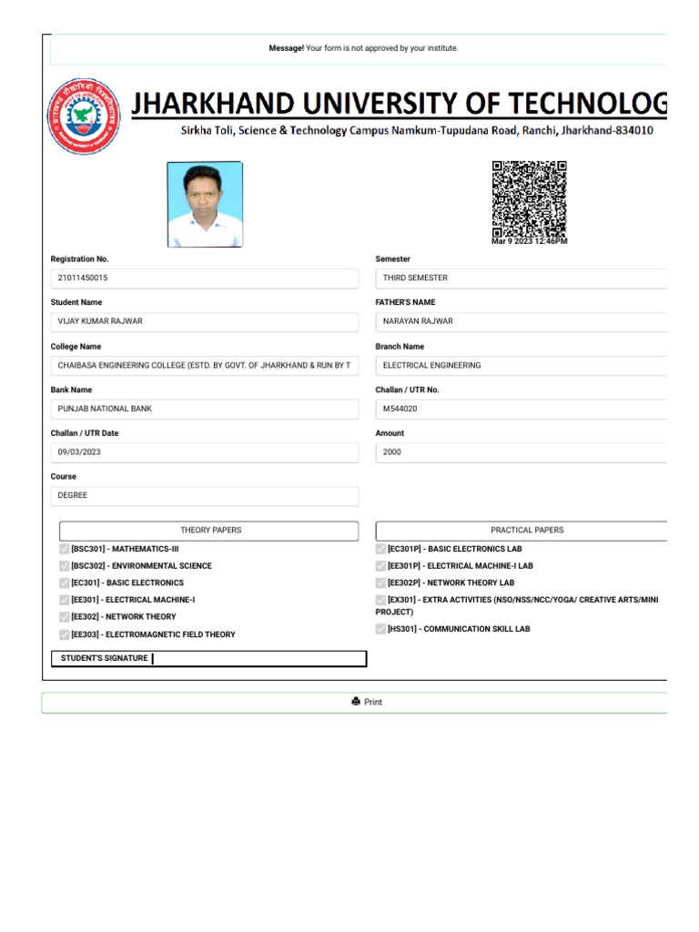 Vijay Form | PDF